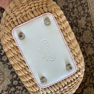 Coach | Bags | Coach Wicker Straw Leather Bag | Poshmark
